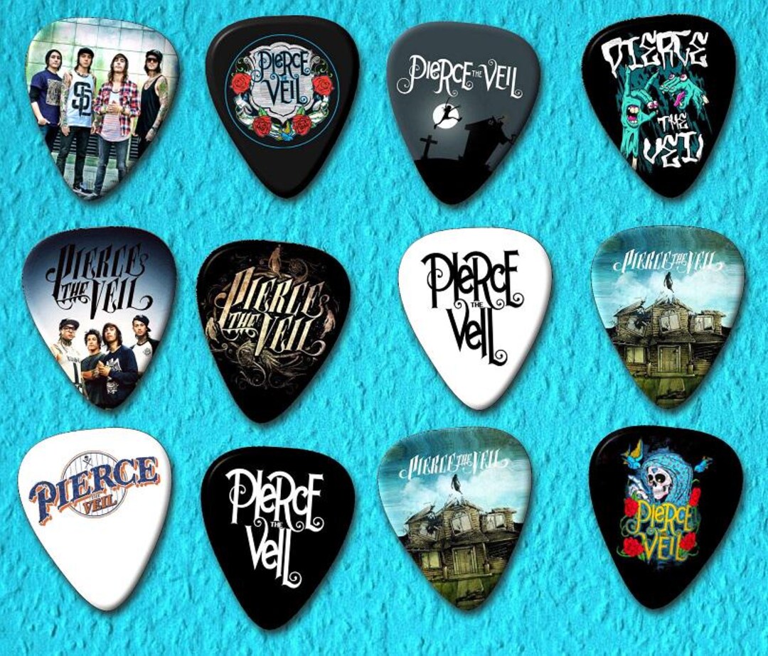 PIERCE THE VEIL - Guitar Picks - Set of 12 - Etsy
