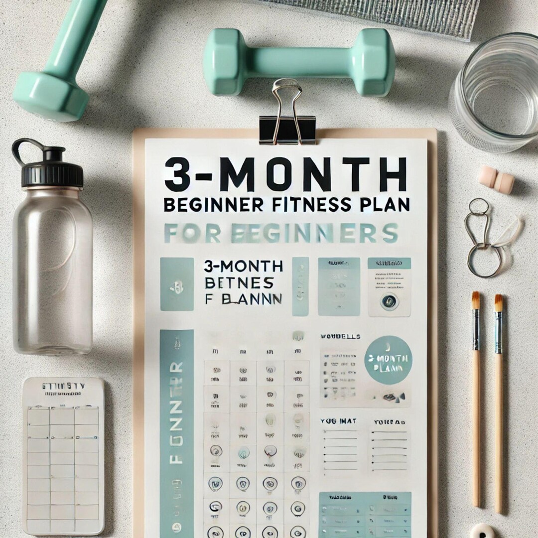 3-month Beginner Fitness Planner | Printable Workout Plan for Women ...
