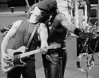Bruce Springsteen and Clarence Clemons The Kiss | Etsy