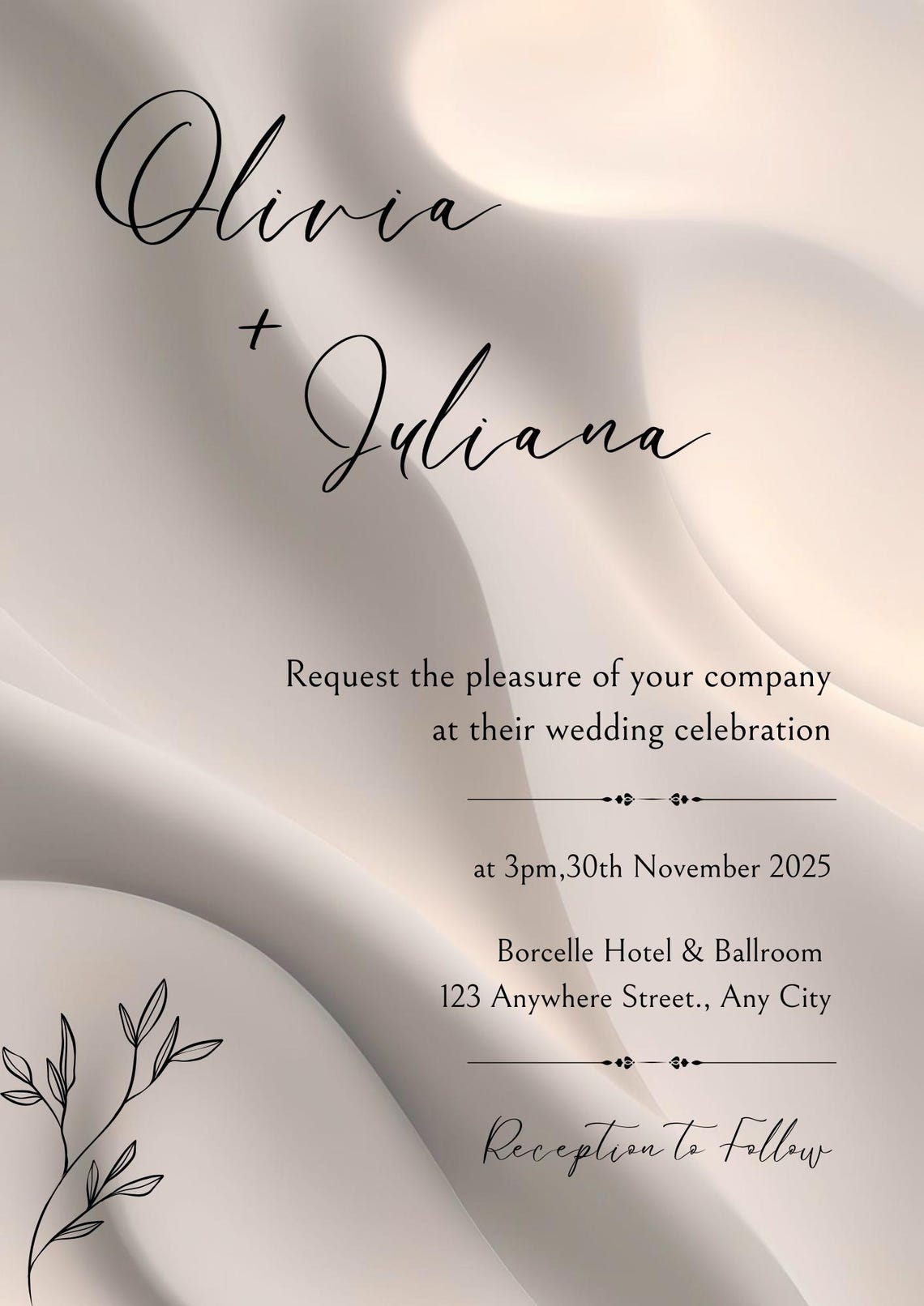 Wedding Invitations - Editable Template - Etsy