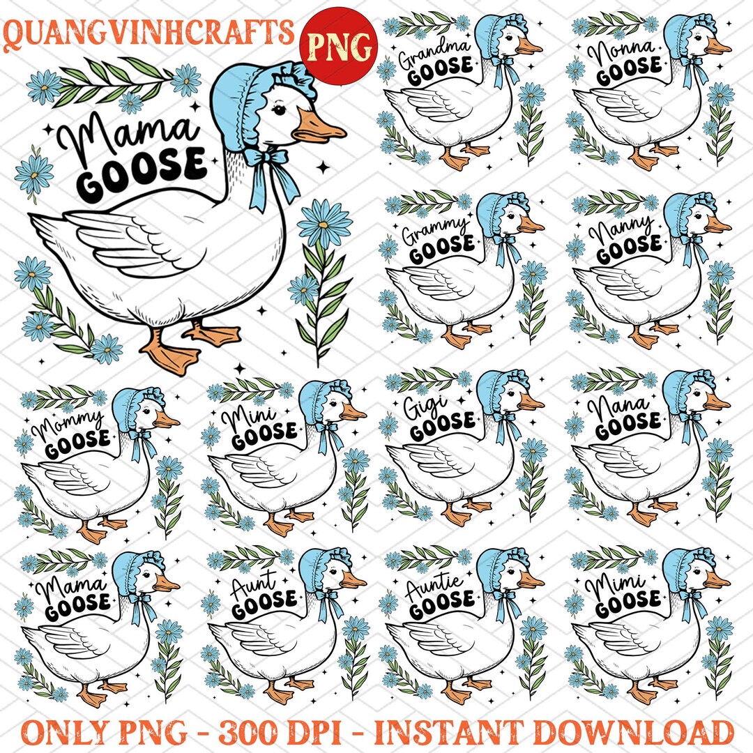 12+ Mama Goose PNG Bundle, Floral Mama Png, Coquette Mama Png, Mama ...