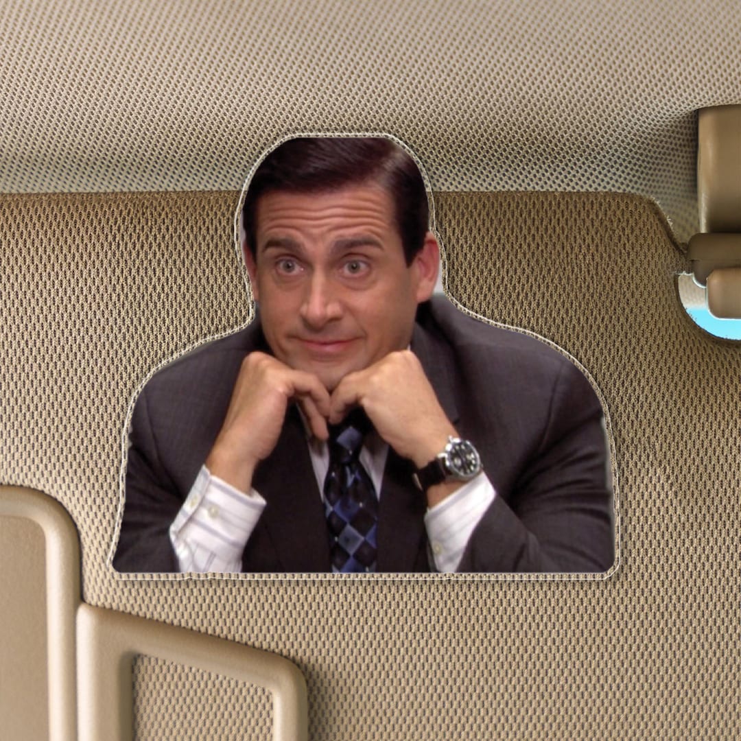 Funny Office Boss Meme Car Visor Clip Acrylic Sun Visor Driving Buddy ...