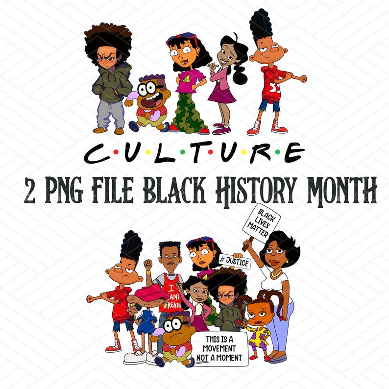 2+ Cartoon Character Black History Month Png, Black History Png, Afro ...