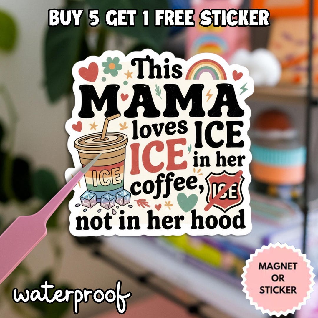 Abolish ICE Sticker, Human Rights Activist, Pro Immigration Minnesota ...