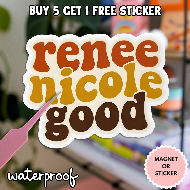 Renee Nicole Good Sticker, Fuck ICE Sticker, Anti Trump Sticker for ...
