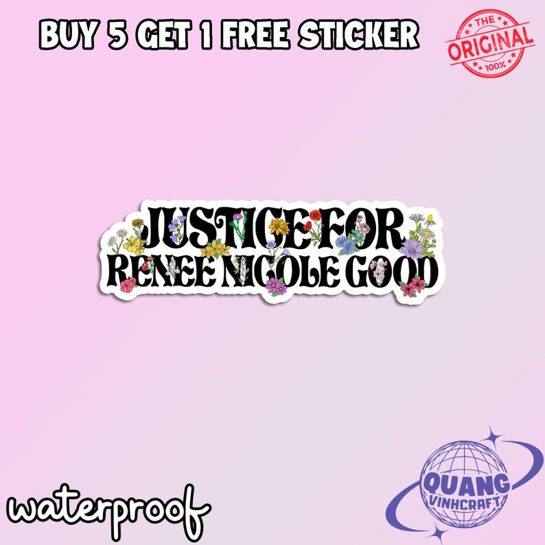 Renee Nicole Good Sticker, Minneapolis Protest, Waterproof - Etsy UK