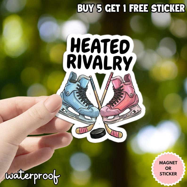 Heated Rivalry Ice Hockey Sticker, Sports Romance, Waterproof - Etsy