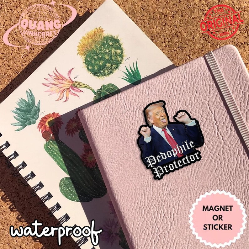 Anti-trump Middle Finger Sticker, Political Humor, Waterproof - Etsy