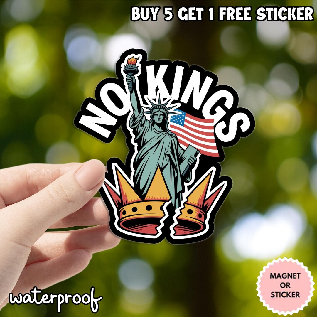 No Kings Statue of Liberty Sticker, Anti-monarchy Patriotism Gift - Etsy