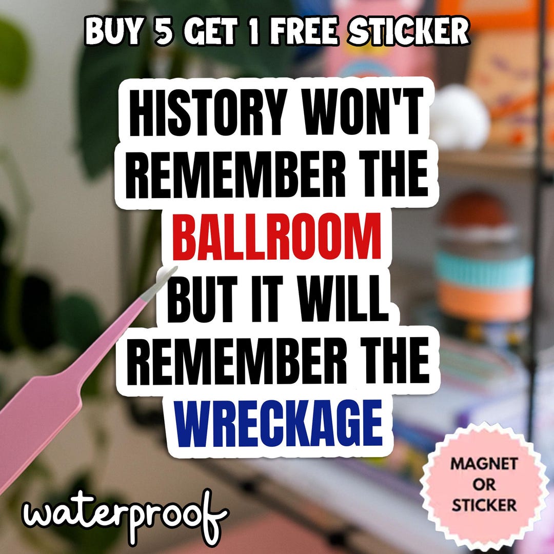 History Won't Remember Sticker, Motivational Quote Decal, Bold ...
