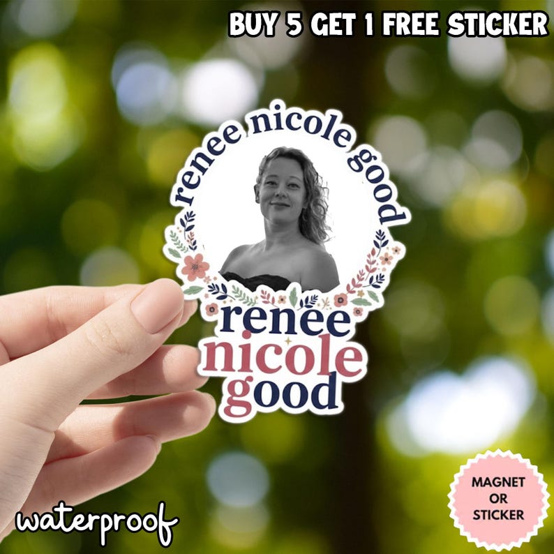 Renee Nicole Good Sticker, Waterproof Magnet - Etsy