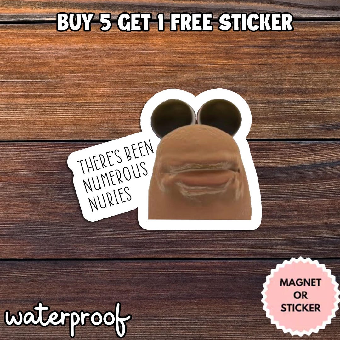 Numerous Nuries Meme Sticker, Funny Internet Culture Decal - Etsy