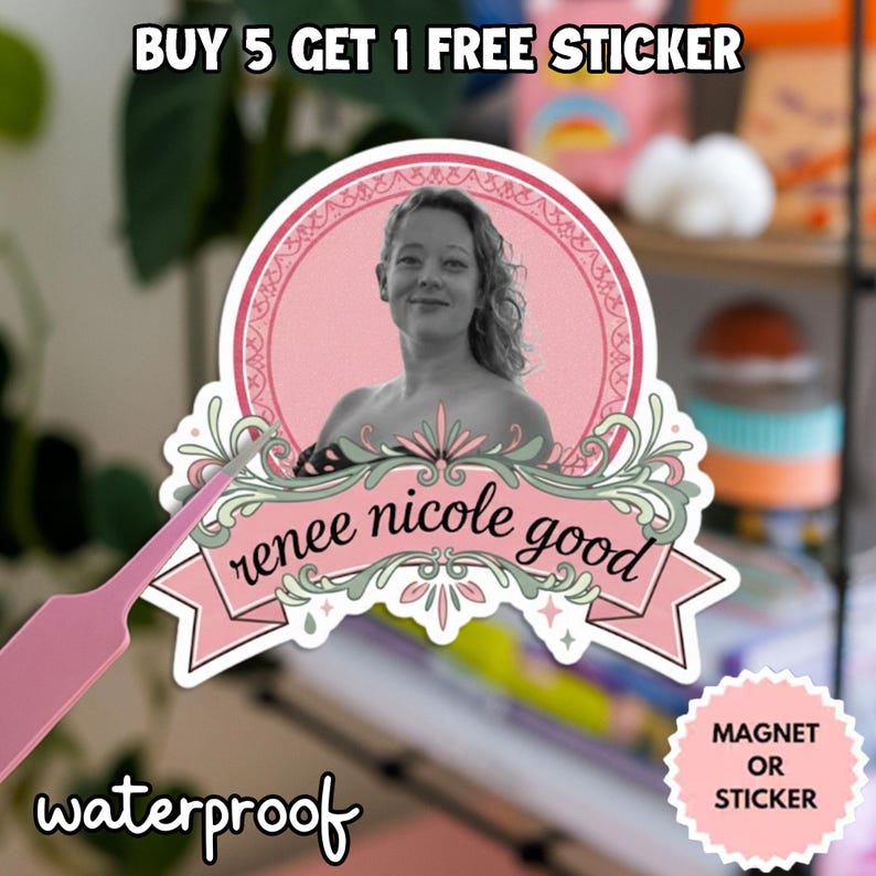 Renee Nicole Good Sticker, Justice Anti Ice Magnet - Etsy UK