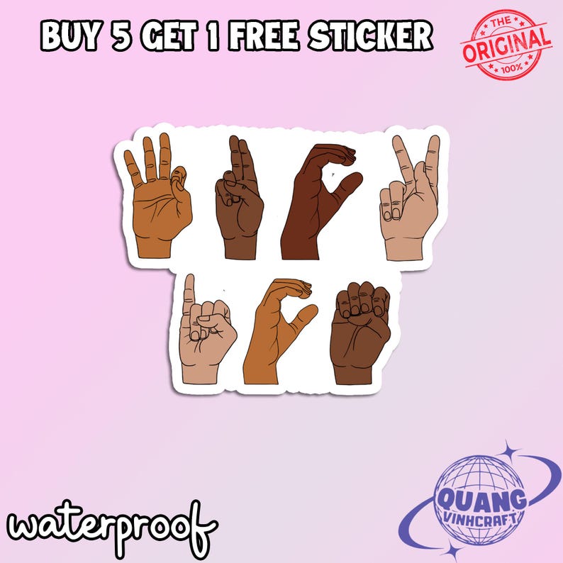 ASL Abolish ICE Sticker, Social Justice Decal, Human Rights Magnet - Etsy