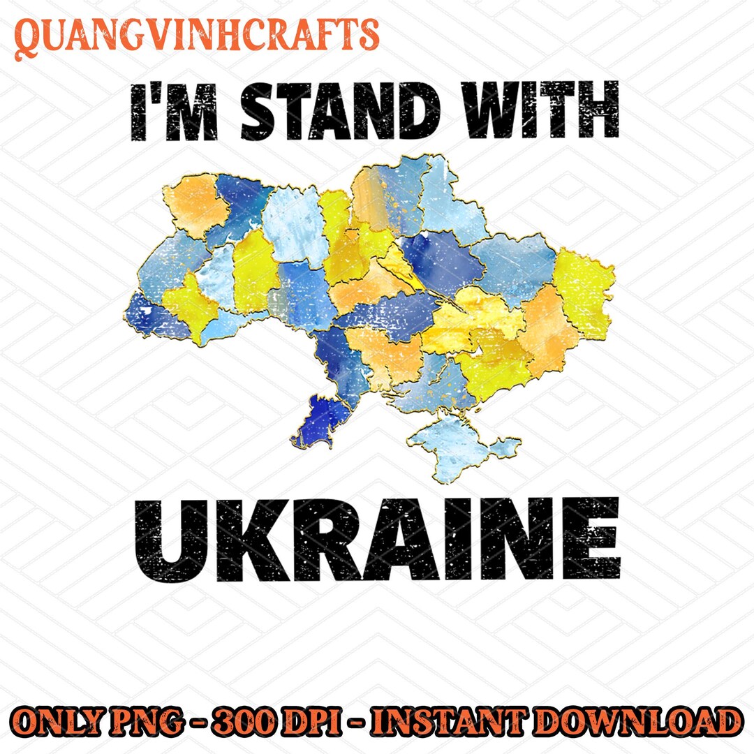 I'm Stand With Ukraine PNG, Ukrainian Flag Png, Supporter Ukraine Png ...