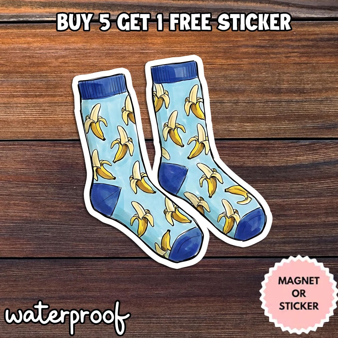 Banana Socks Sticker, LGBT Hockey, Waterproof Decal - Etsy UK