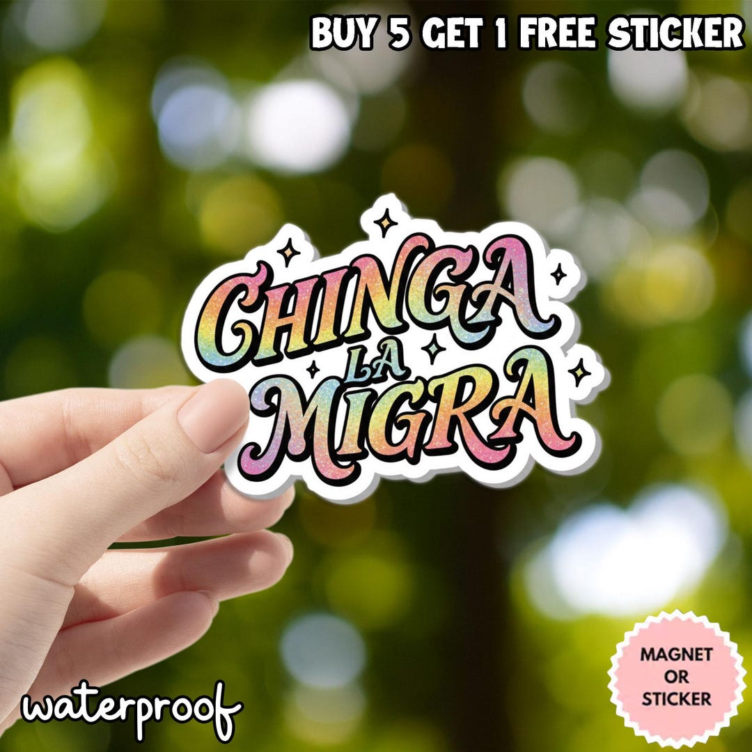 Chinga La Migra Sticker, Abolish ICE, Social Justice Decal - Etsy