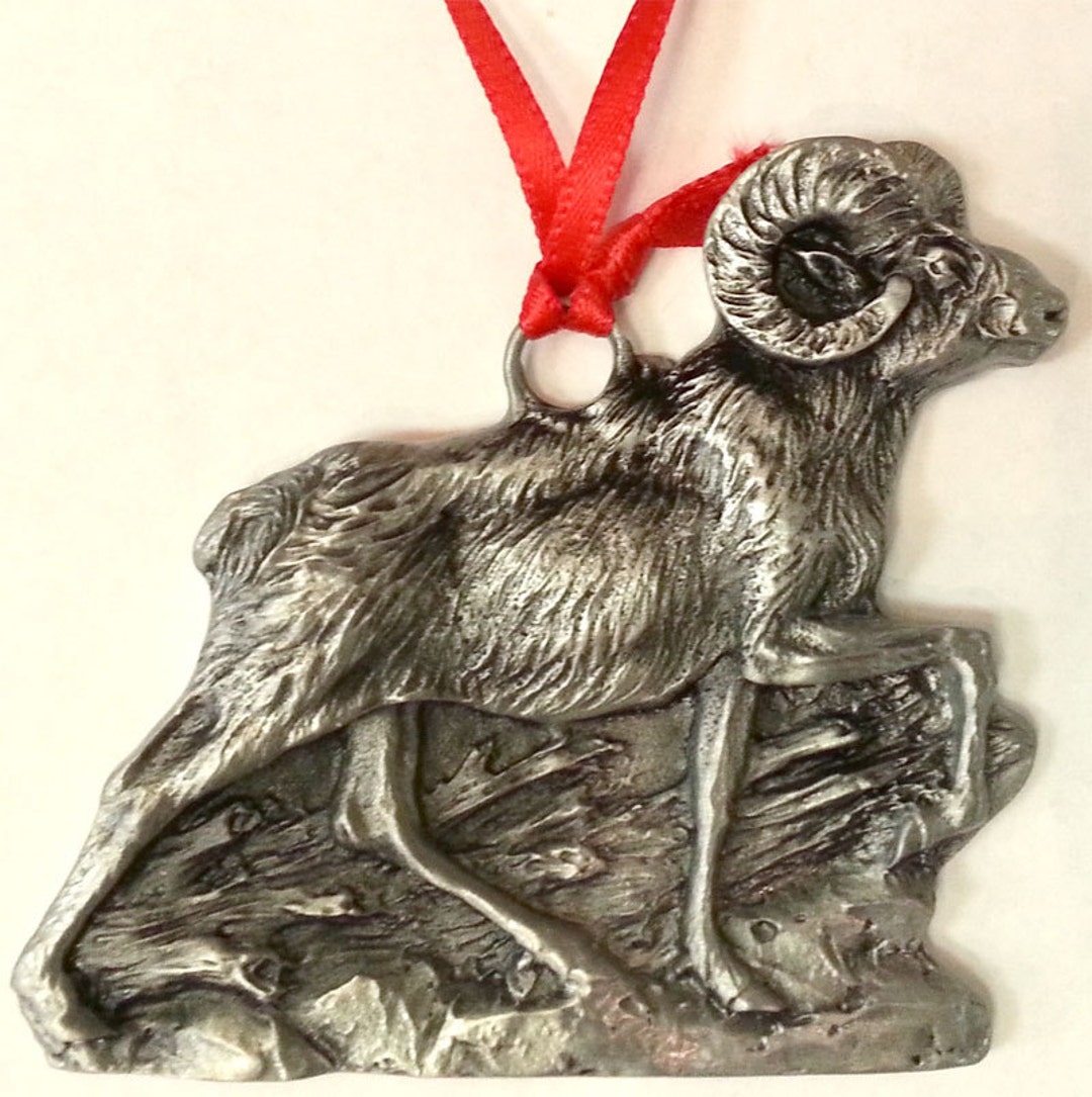 Bighorn Sheep Ornament, Ram, Made in Montana, Sporting, Hunting Gift ...