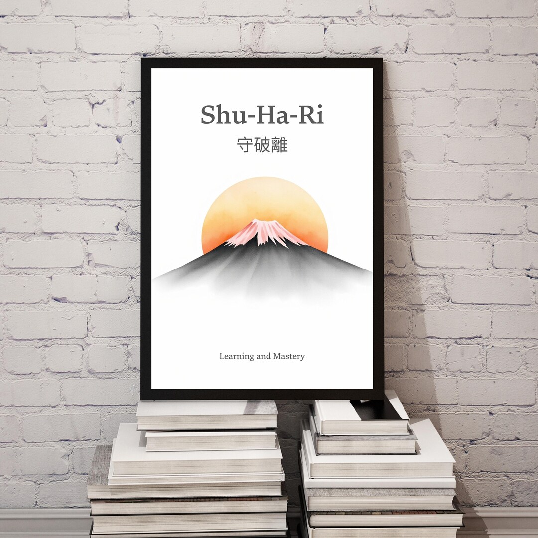 Shu-ha-ri Poster – Path to Mastery | Japanese Learning Philosophy Wall ...