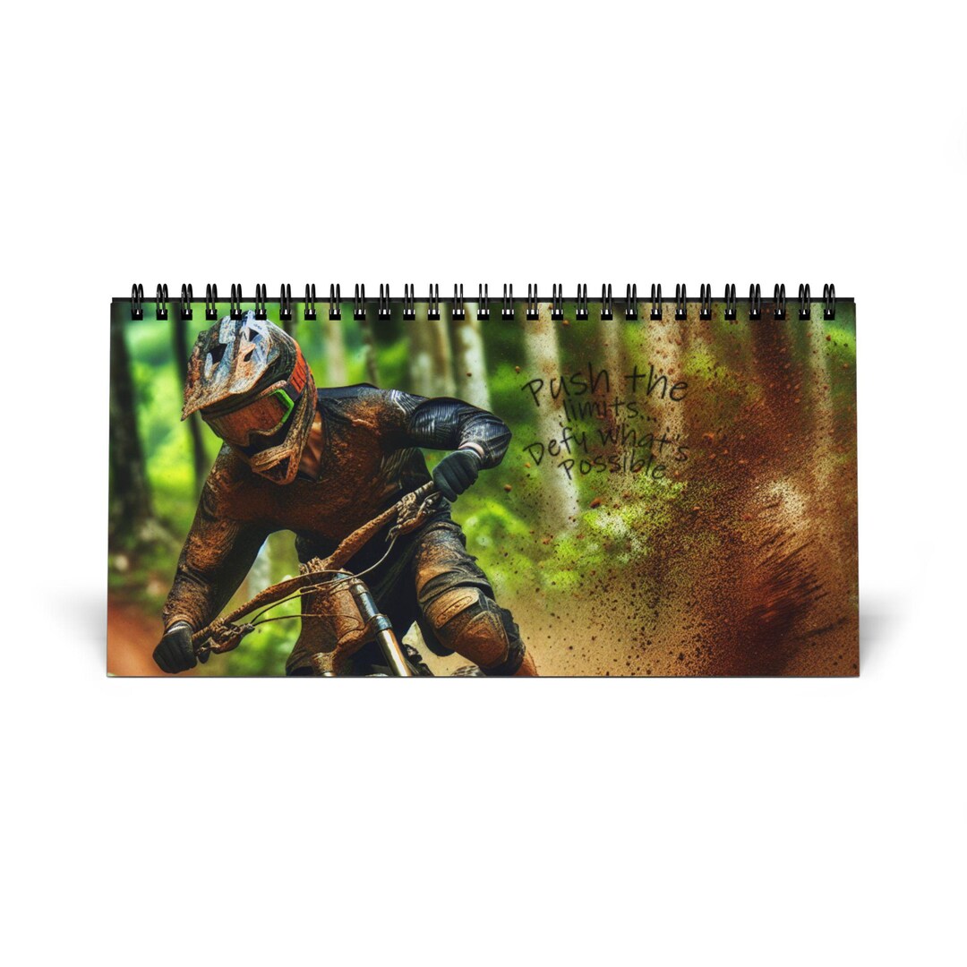 Desktop Calendar (2025 Grid) - Extreme Mountain Biker, Mountain Biking ...