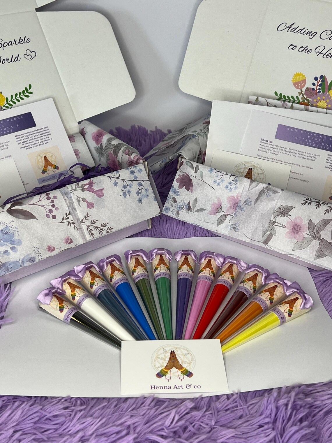 6 Coloured Cone Kit | 15g | Non Staining | Vibrant Colours - Etsy