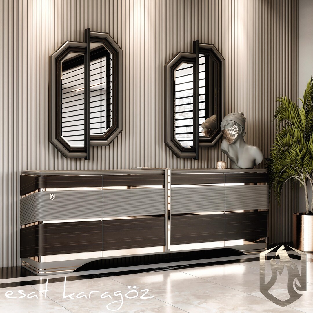 Sleek Modern Modular Console Table 3D Model for 3ds Max - Etsy