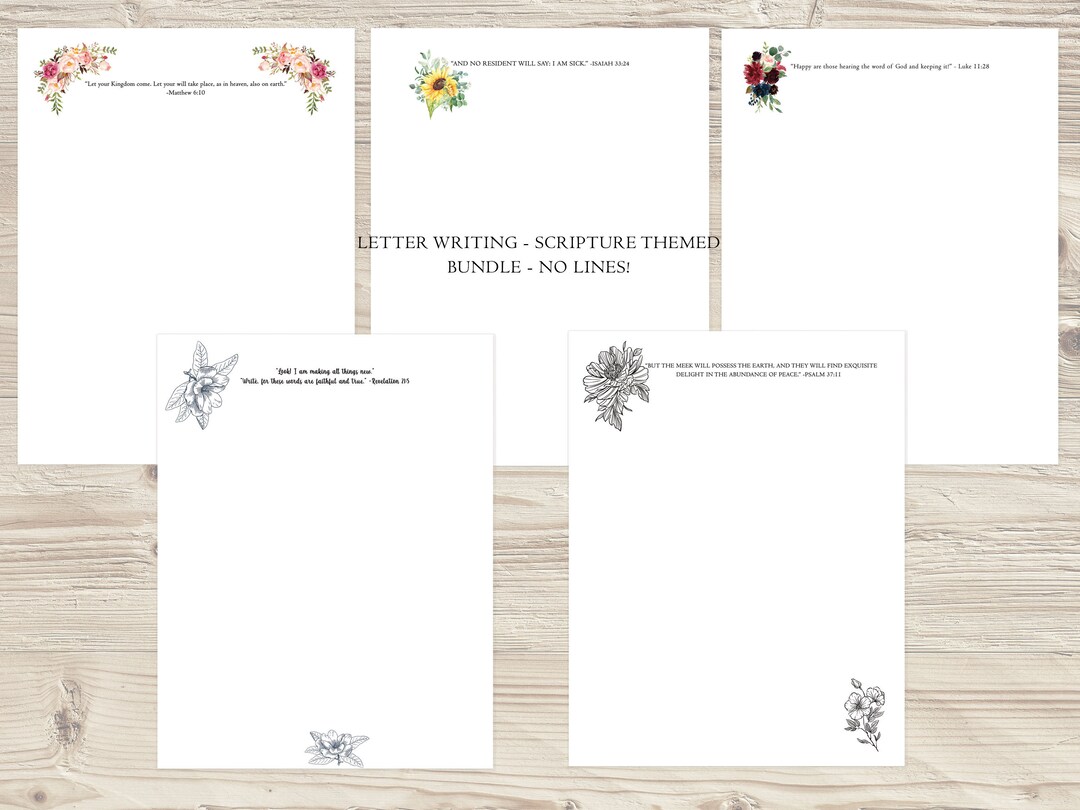 JW Letter Writing Bundle | Scripture Letterhead | JW Ministry ...