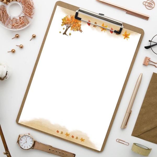 Fall Letterhead - Etsy