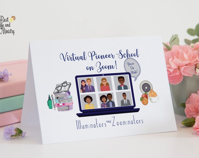 Printable Zoom Pioneer School Card | Virtual Pioneer School | Pioneers ...