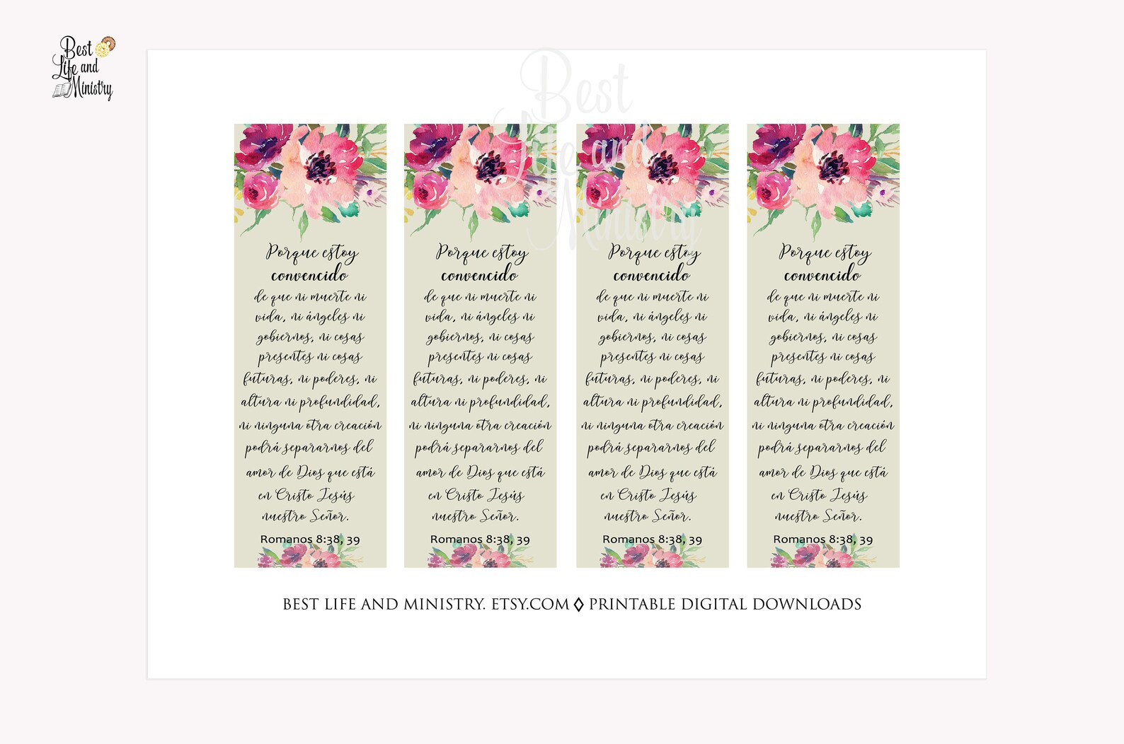 JW Spanish Scripture Bookmarks Gifts JW Printable Bookmarks | Etsy