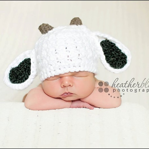 Baby Goat Hat Billie Goat Crochet Baby Hat Photo Props - Etsy