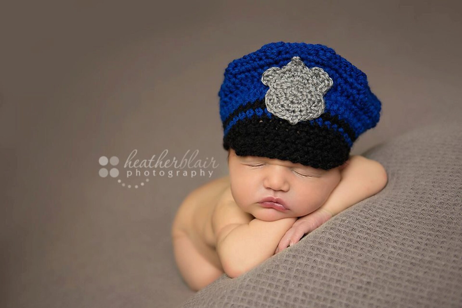 Baby Boy Hat, Baby Girl Hat, Police Hat, Photo Prop, Crochet Police Hat ...