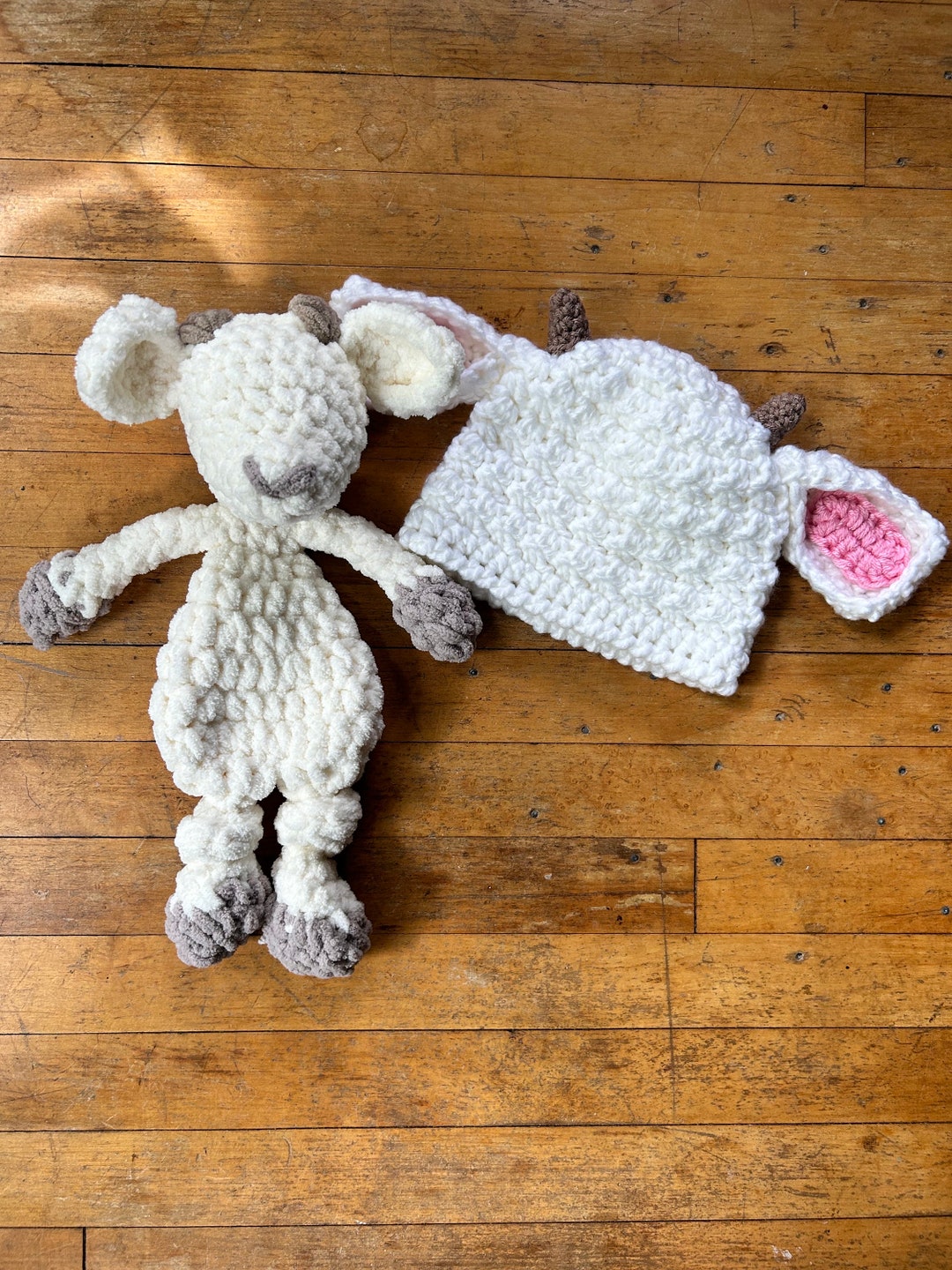 Crochet Goat Toy, Baby Goat Toy, Amigurami, Goat Lovey, Handmade Lovey ...