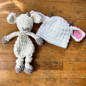 Baby Goat Hat, Billie Goat, Crochet Baby Hat, Photo Props, Baby Shower ...
