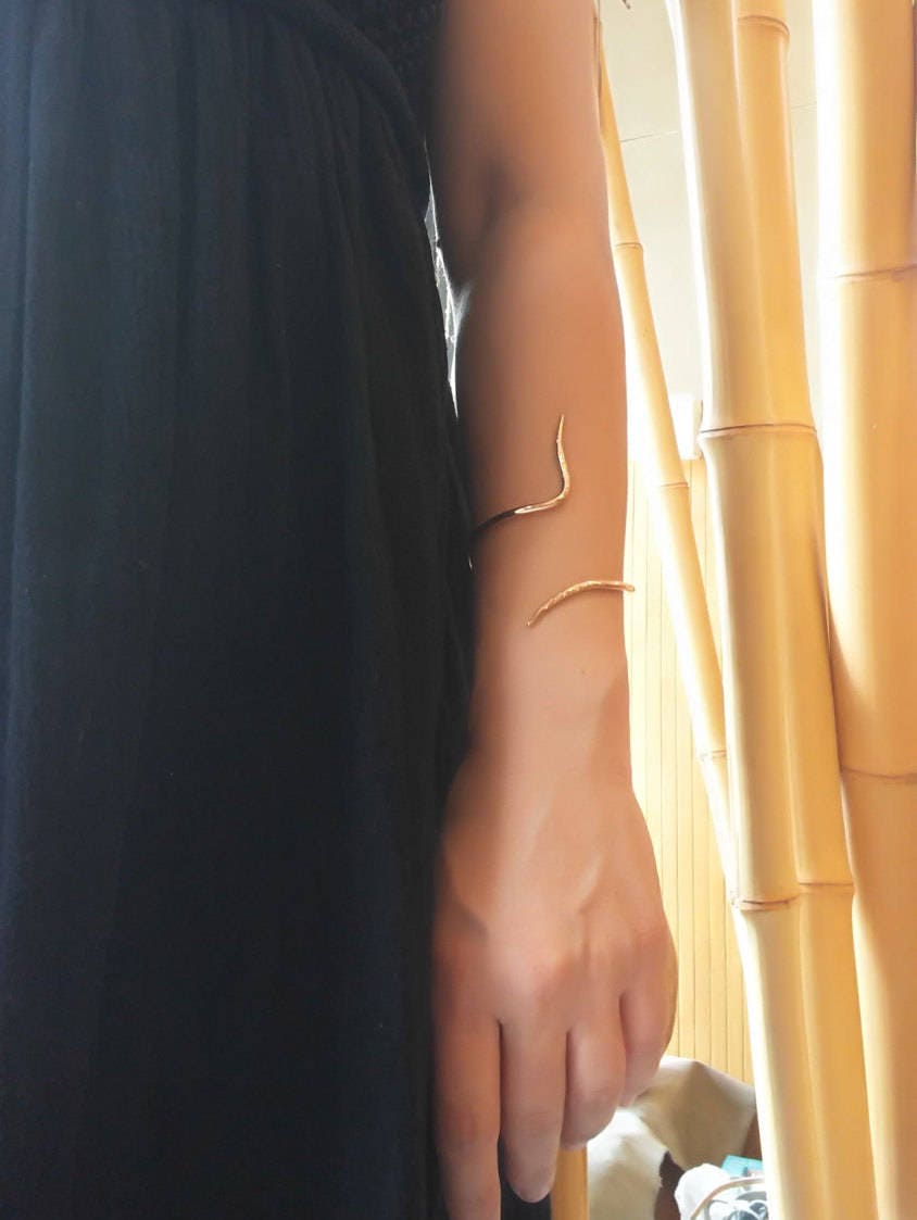 Snake Armband, Snake Bracelet, Snake Arm Bracelet, Gold Arm Cuff, Gold ...