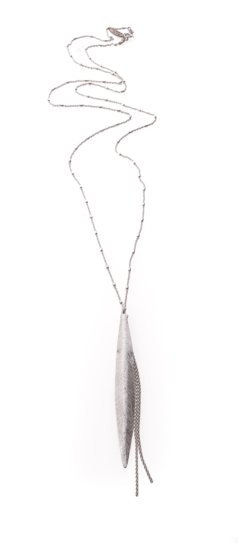 Long Gold Feather Necklace, Long Gold Necklace With Pendant, Feather ...