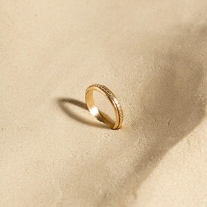 Solid Gold Spinner Ring, Diamond Fidget Ring, 14k Spinner Ring, Unique ...