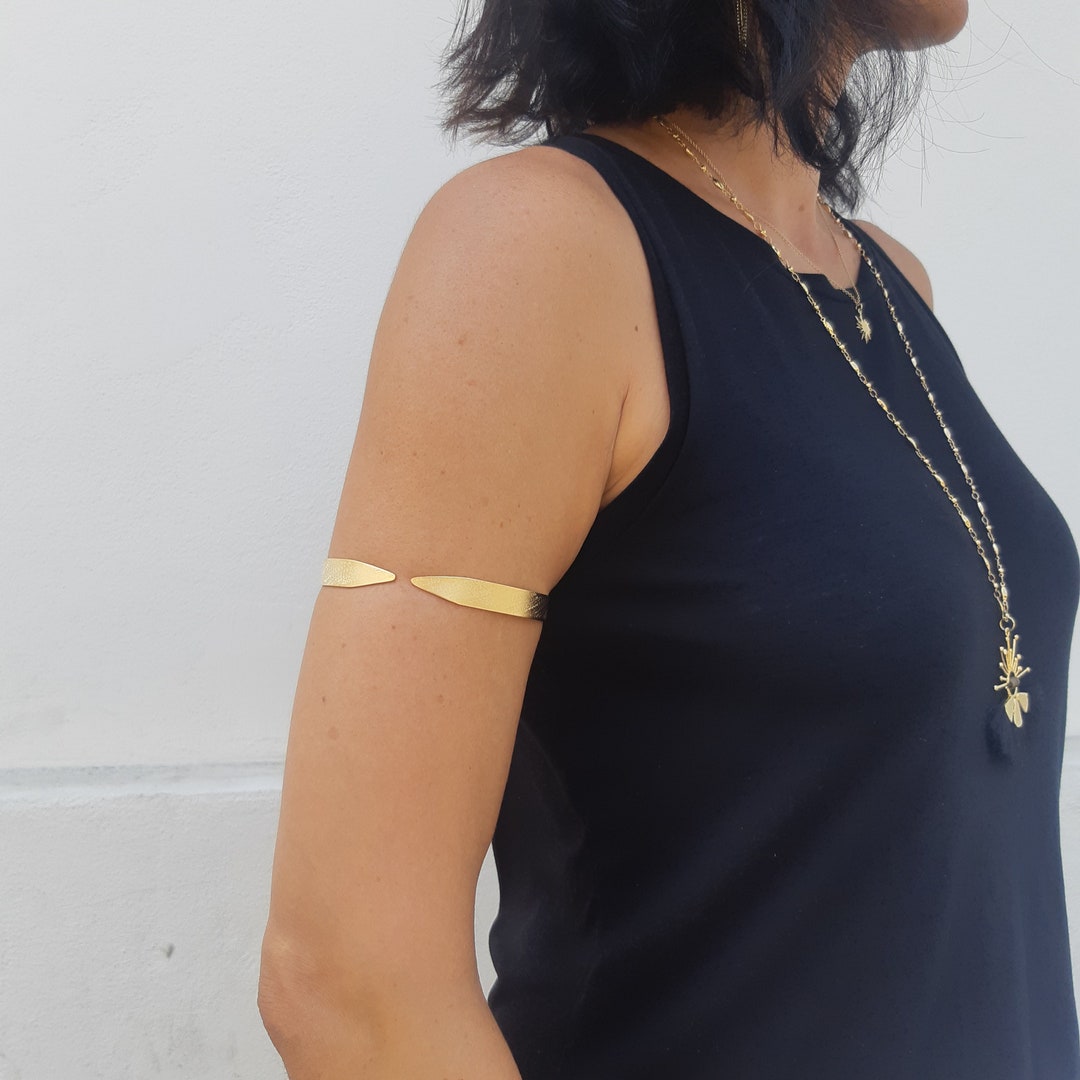Arm Band, Gold Armlet, Arm Cuff, Upper Arm Bracelet, Arm Accessories ...