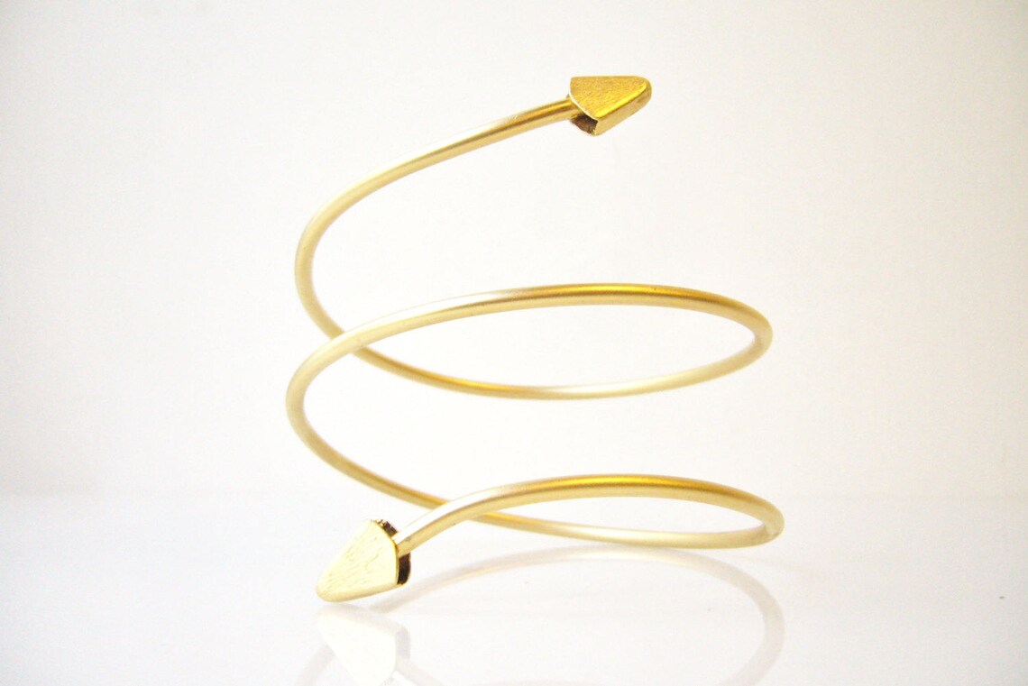 Gold Upper Arm Cuff Bracelet Arrow Bracelet Arrow Armband - Etsy