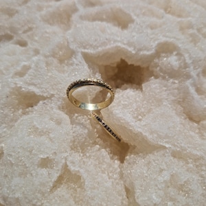 Solid Gold Spinner Ring, Diamond Fidget Ring, 14k Spinner Ring, Unique ...