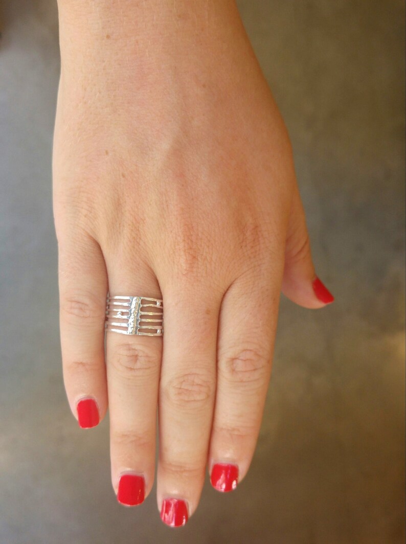 Multi Band Ring Multiple Band Ring Layered Ring Unique - Etsy