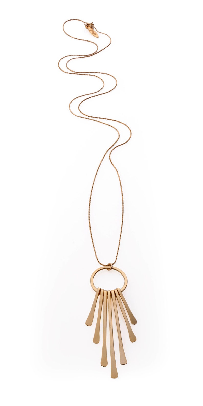 Silver Tassel Necklace Metal Tassel Necklace Pendant | Etsy