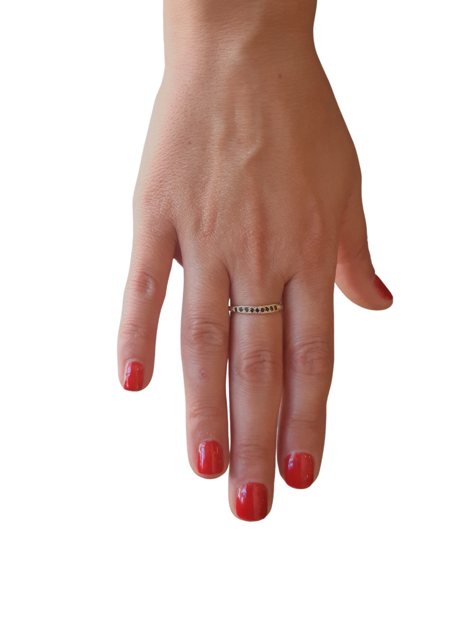 14k Gold Stacking Ring Solid Gold Gemstone Ring Real Gold | Etsy