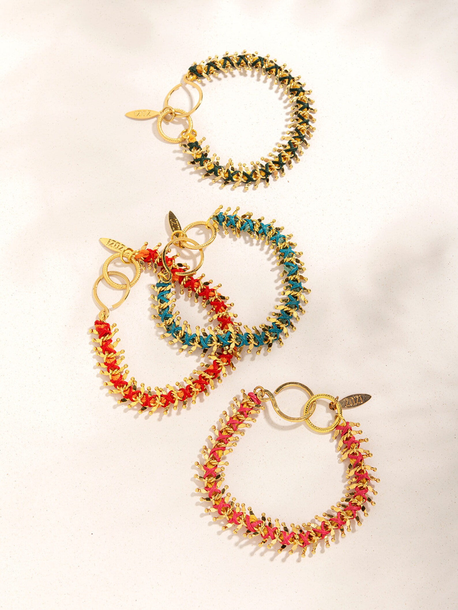 Rio Bracelet, Chain Link Bracelet, Colorful Stack Bracelets, Summer ...