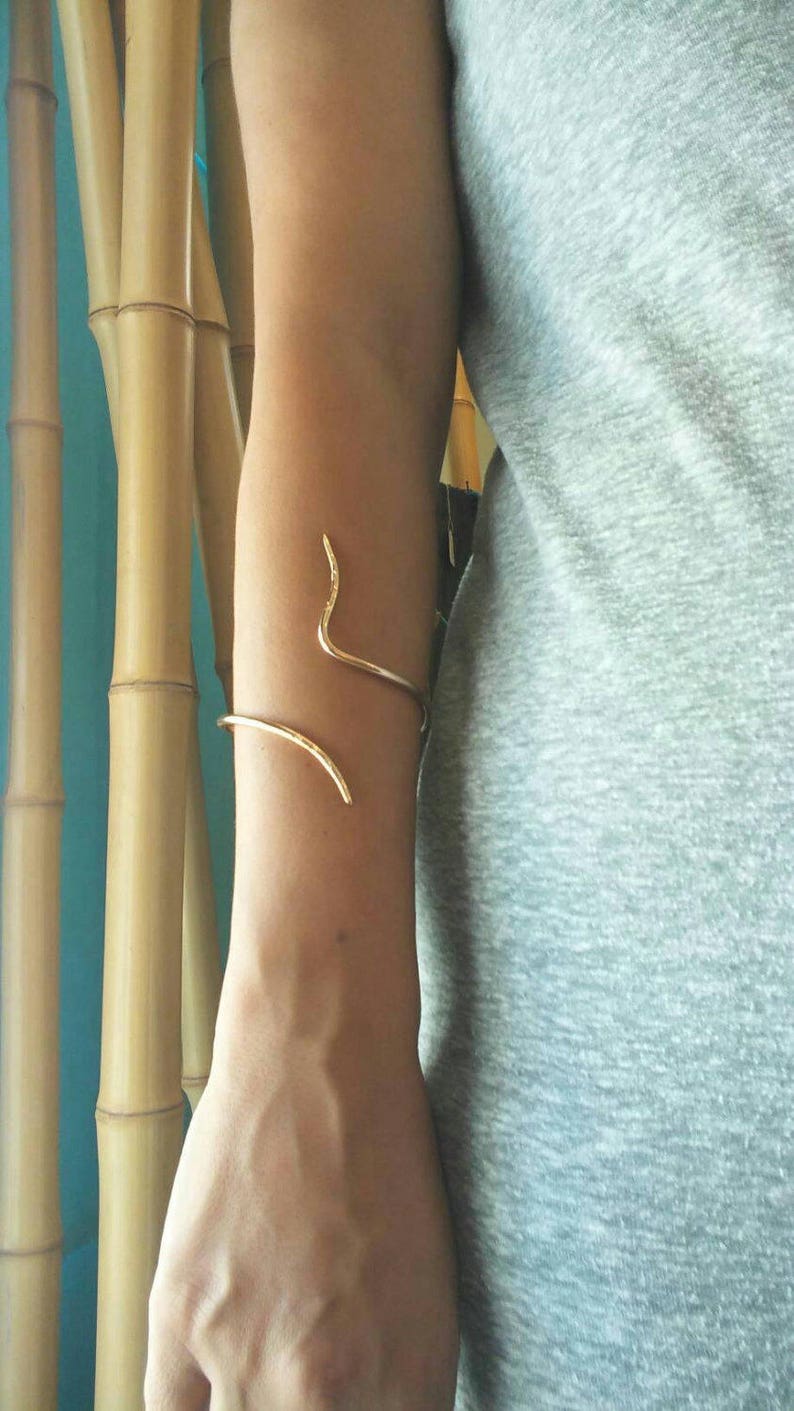 Snake Armband, Snake Bracelet, Snake Arm Bracelet, Gold Arm Cuff, Gold ...