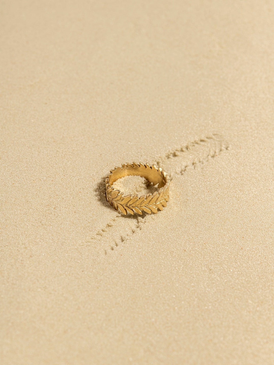 Solid Gold Leaf Ring, 14k Gold Leaf Ring, Wide Leaf Ring, Solid Gold ...