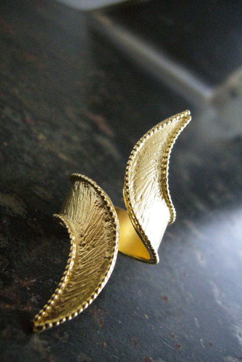 Gold Open Top Ring, Open Ring Gold Statement Ring, Gold Cocktail Ring ...
