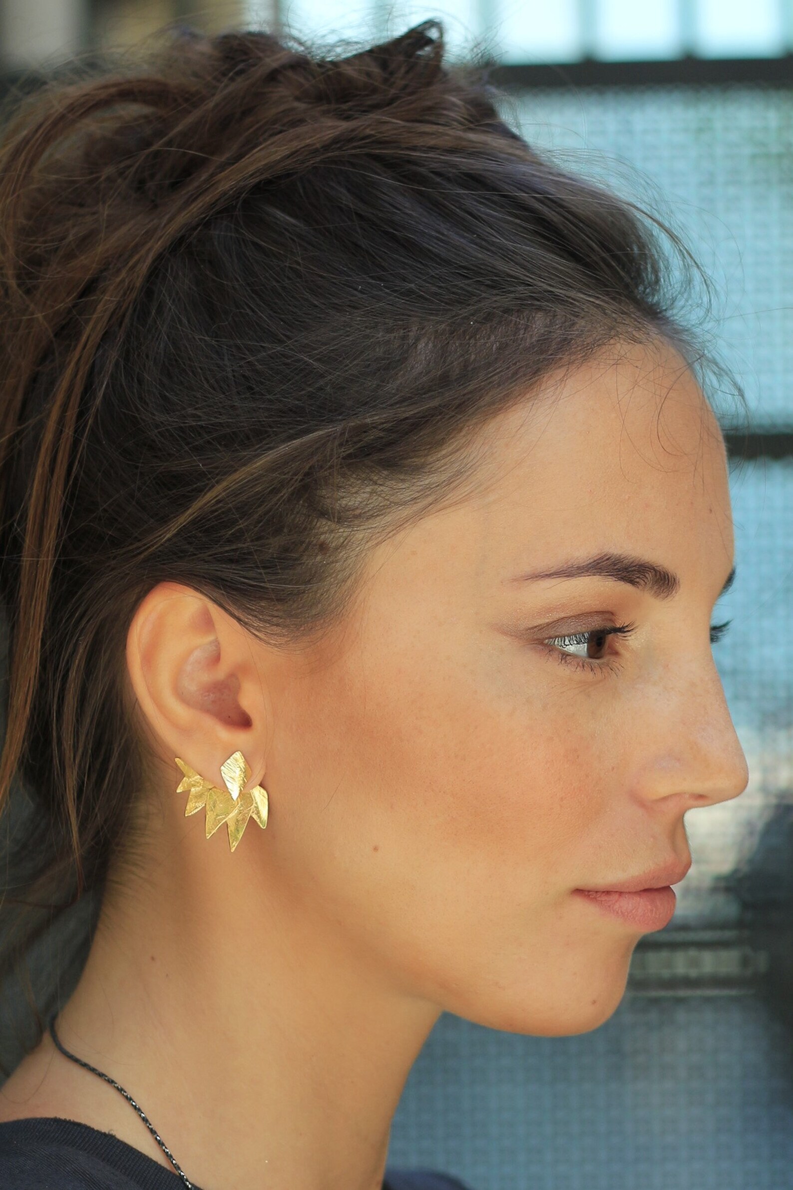 Front Back Earrings Crown Ear Cuff Crown Earrings - Etsy