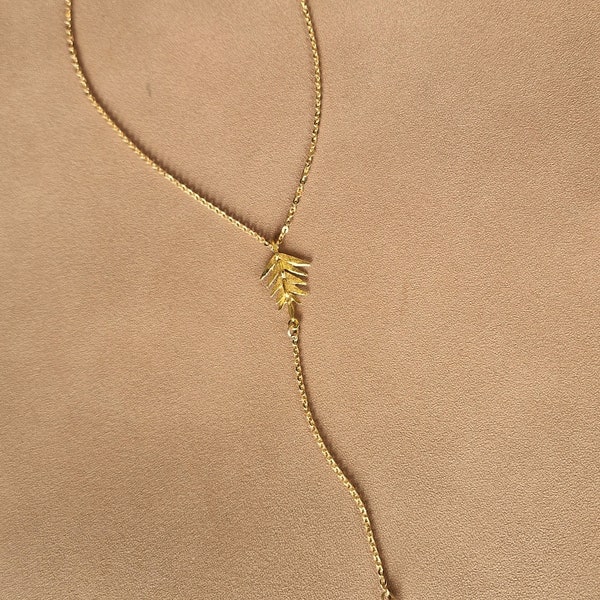 Gold Lariat Necklace - Etsy