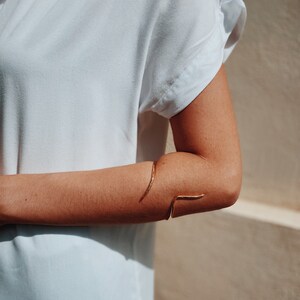 Snake Bracelet Gold , Rose Gold Arm Cuff, Rose Gold Arm Bracelet, Wrist ...